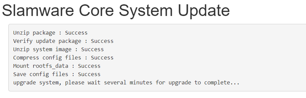 KBSW180163 Slamcore 固件升级流程 - Slamware文档 - Slamtec Wiki